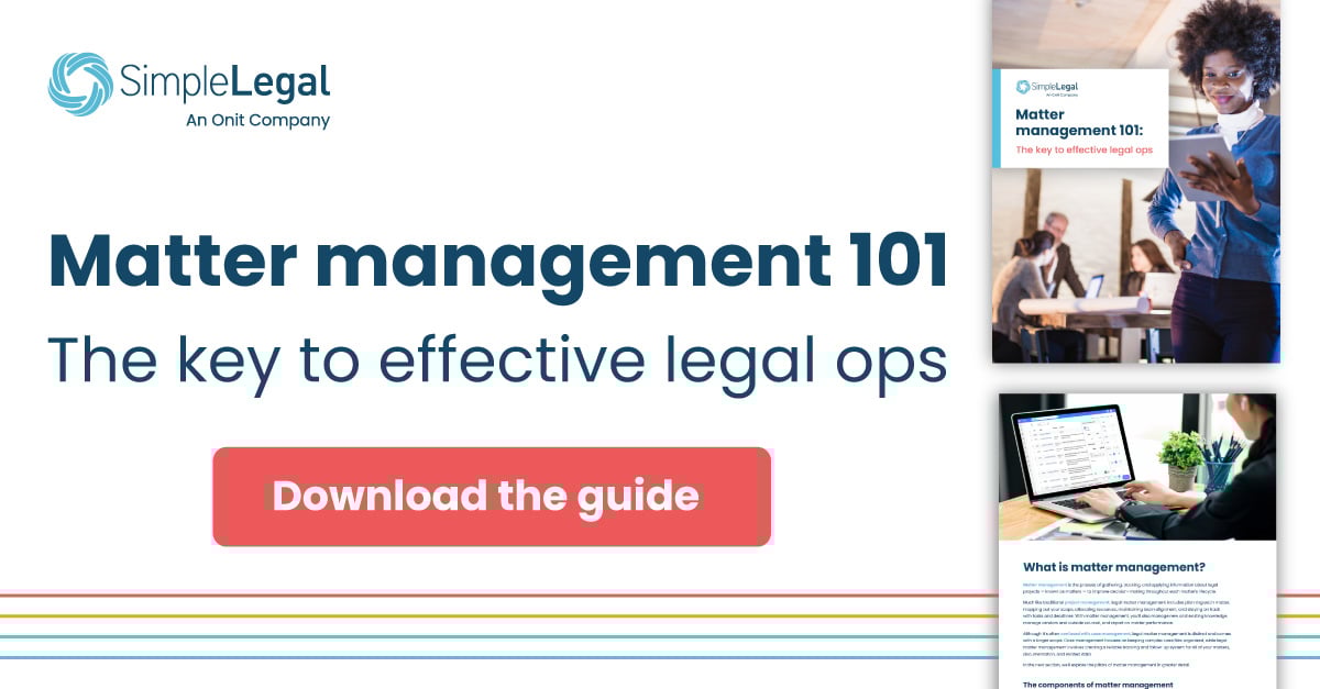 Matter management 101 | SimpleLegal